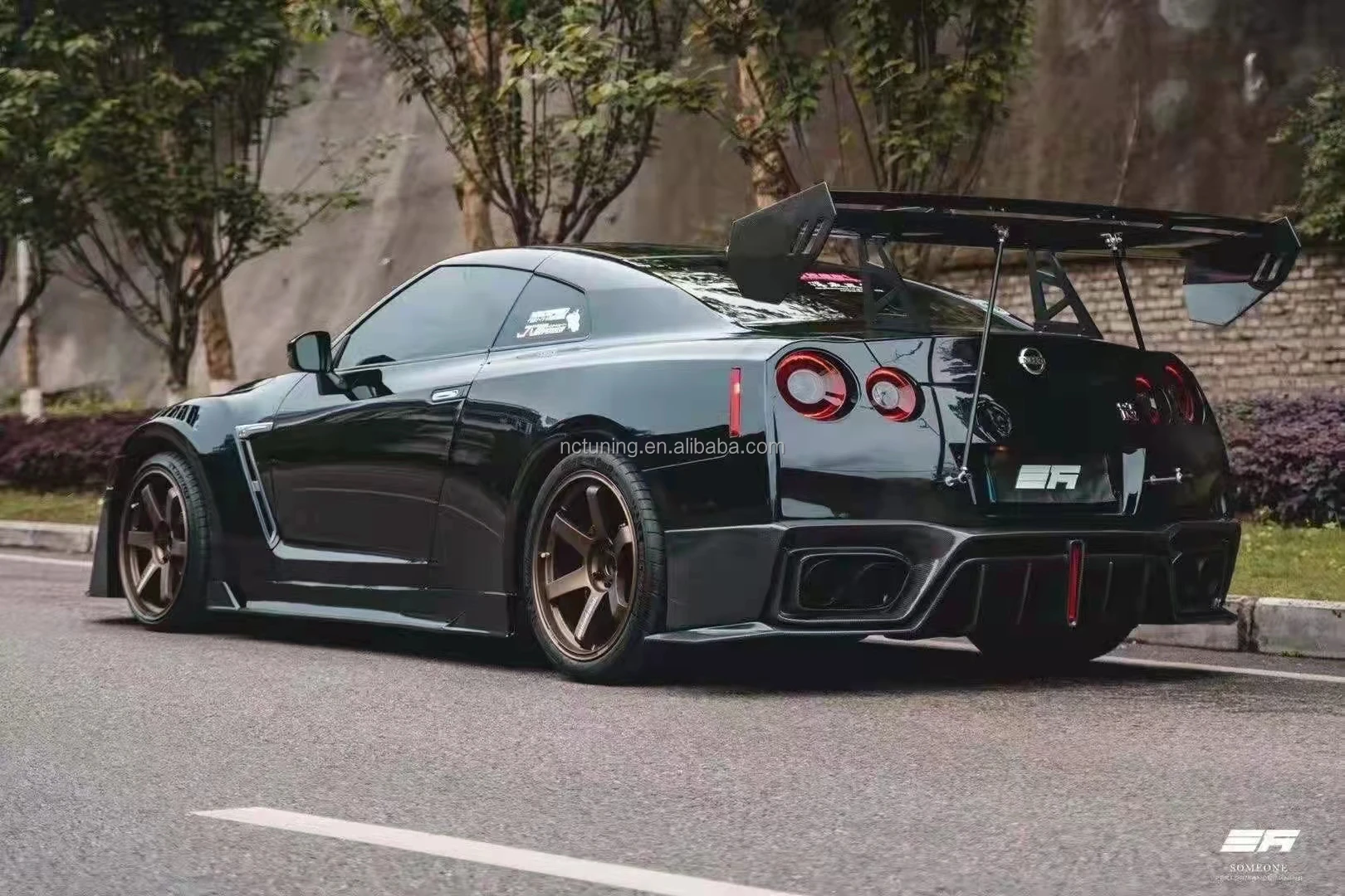 Robot Design Wide Body Kit For Nissan Gt-r R35 Front Bumper Rear Bumper ...