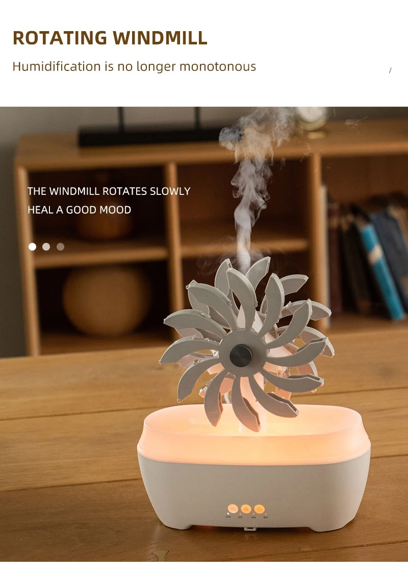 Windmill RainDrop air Diffuser Humidifier 300ml 7 Colors LED Night ...