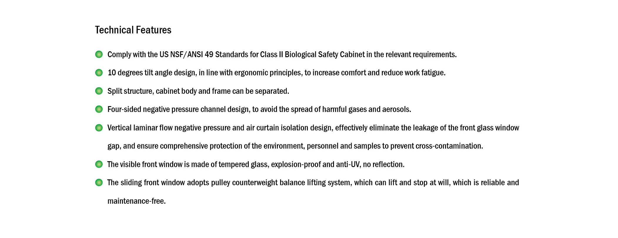 SHINVA Biosafety Cabinet - ISO 4 Clean Level & 500pa Pressure Leak