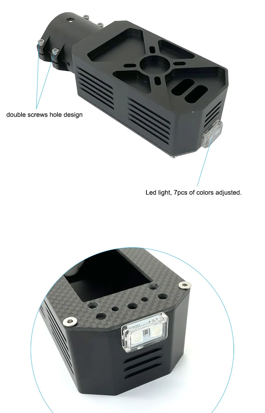 JMRRC 40mm Motor Mount UAV Drone Motor Parts - CNC Processed