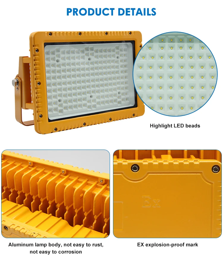 Hazardous Location Lighting Ip65 Atex Explosion-Proof Lamp 50w 100w ...