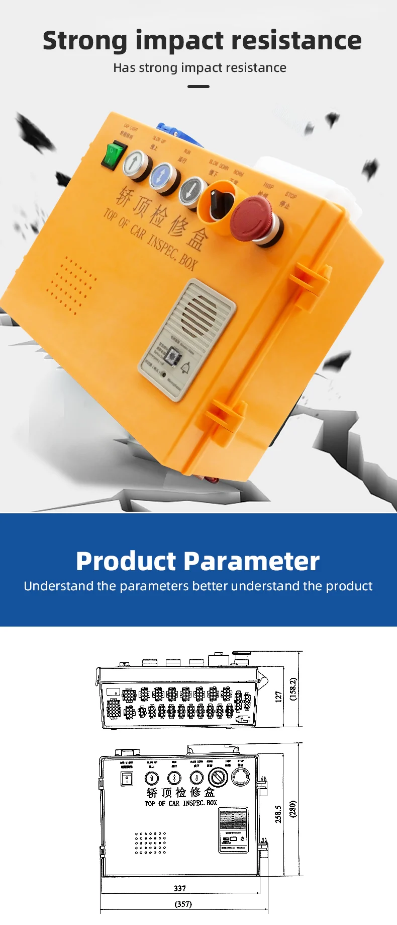 BENLEE Lift Spare Parts Elevator Pit Maintenance Box Emerg Alarm ...