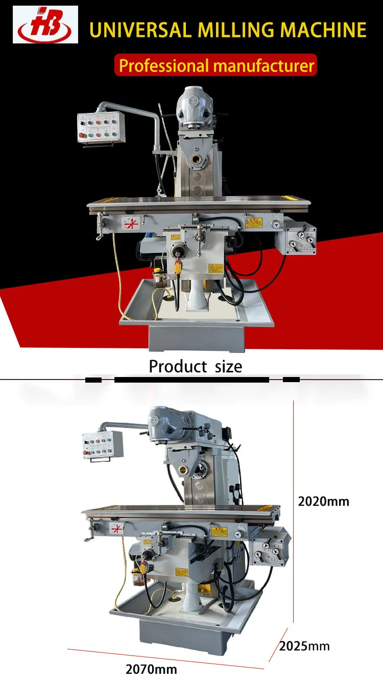 Rotary Head Milling Machine Universal Milling Machine X6436 Vertical ...