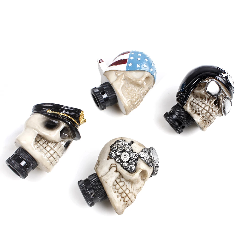 Halloween Devil Skull Resin Car Gear Shift Handle Personalized Skull ...