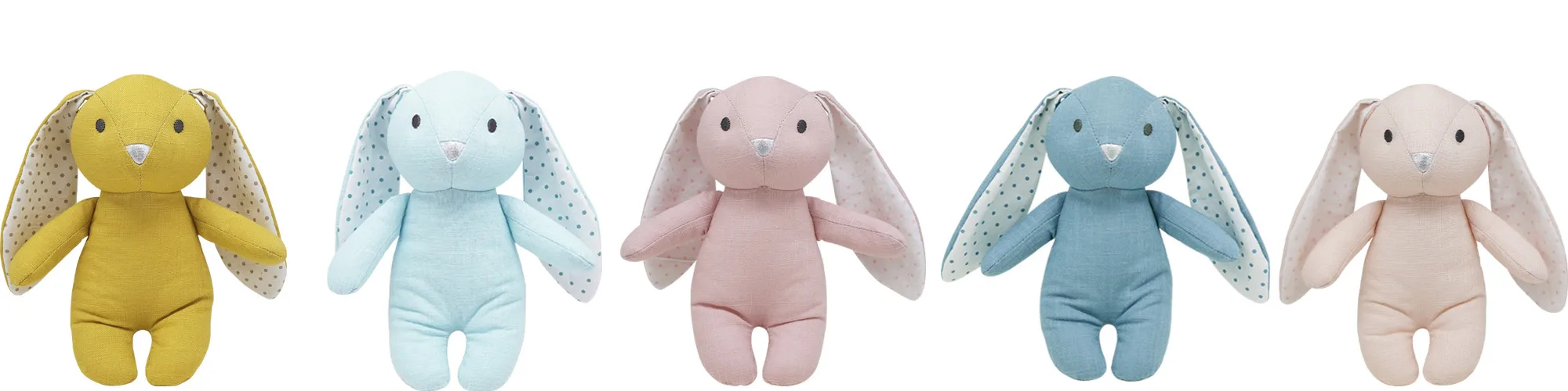 Soft Stuffed Plush Animal - Linen Bunny Rabbit Toy