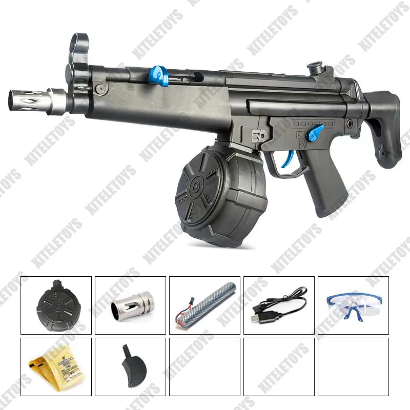 Nylon M4a1 Assault Rifle Metal Gear Electric Splatter Gel Ball Blaster ...