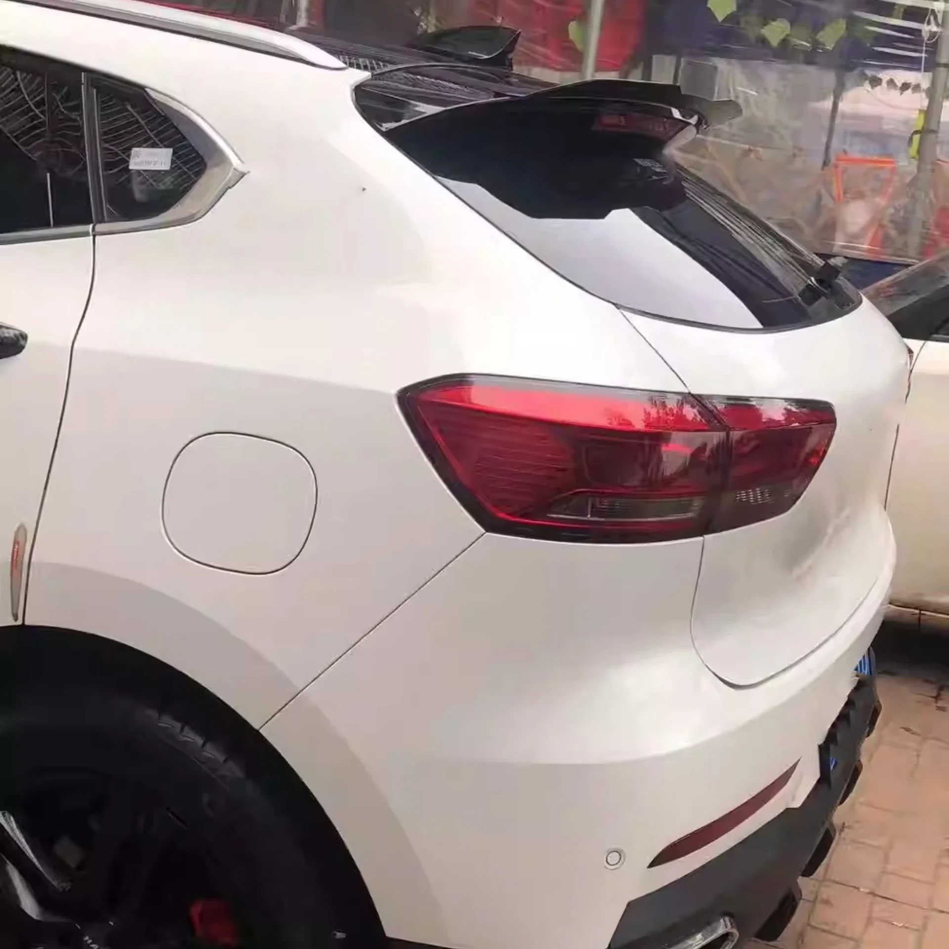 Body Kit Carbon Fiber Tail Wing For Haval Gloss Black Top Wing Shovel ...