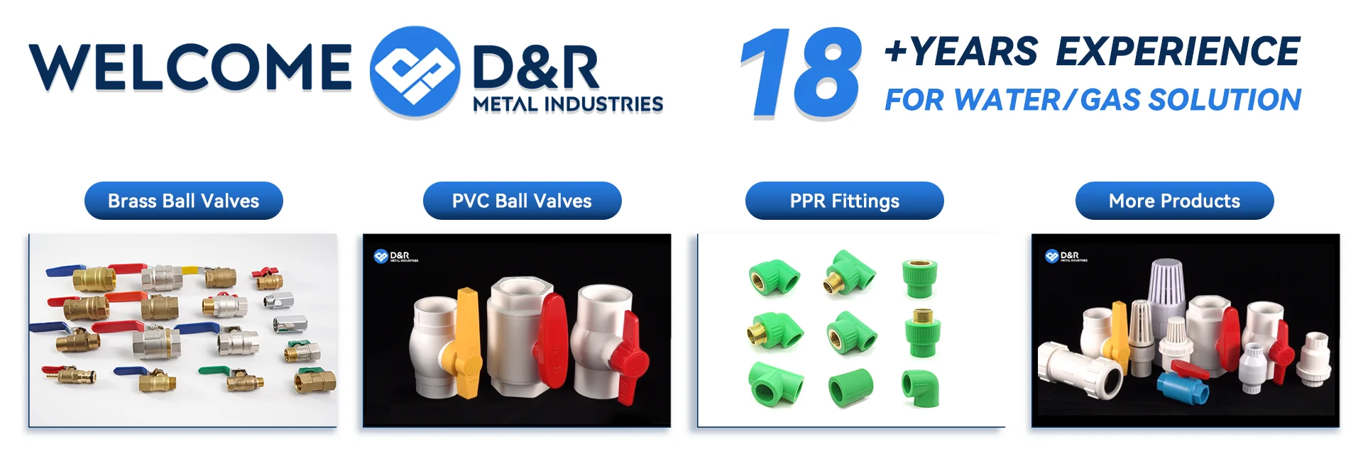 D&R Best Quality 1/2" Double Union Pvc Ball Valve New Model Dn50 ...