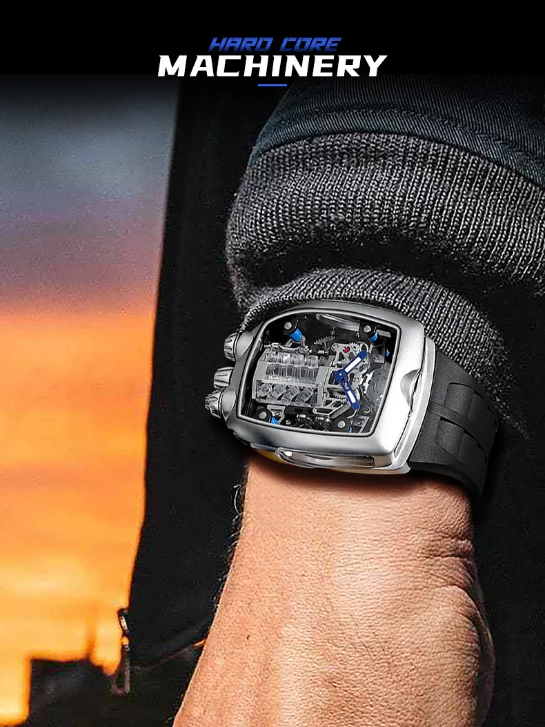 Pindu Men's Luxury Fashion Watch - Automatic & Steel Case