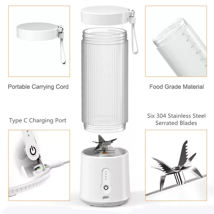 Oem Logo Fresh Juice Blender Bottle Multi-purpose Usb Rechargeable Mini ...