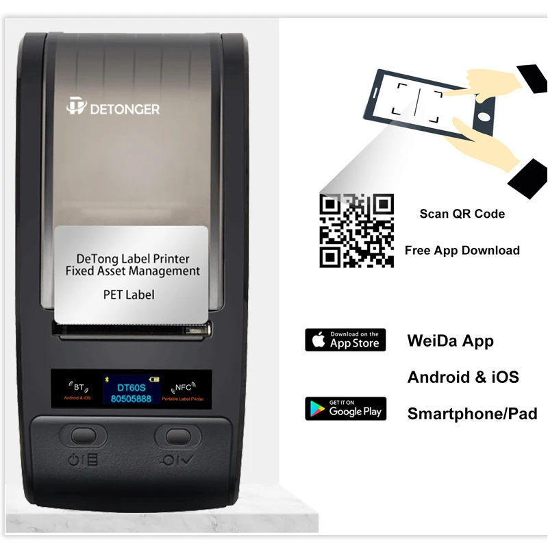 DETONGER Portable Asset Tag Printers - Efficient & Reliable