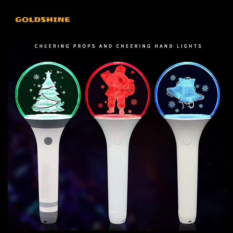Custom Acrylic K-pop Idol Led Light Stick Christmas Glow Stick Party ...