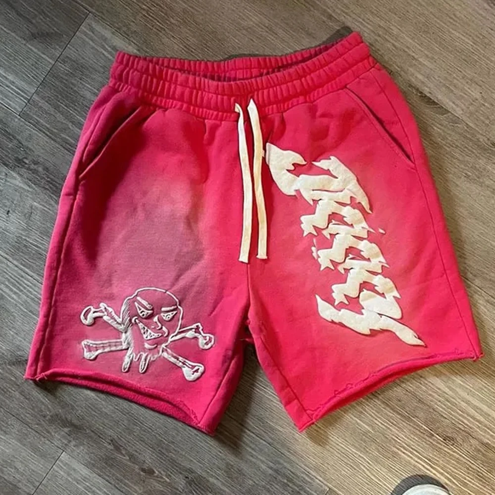 Custom Vintage Sweat Shorts - Puff Print Letters & Acid Wash