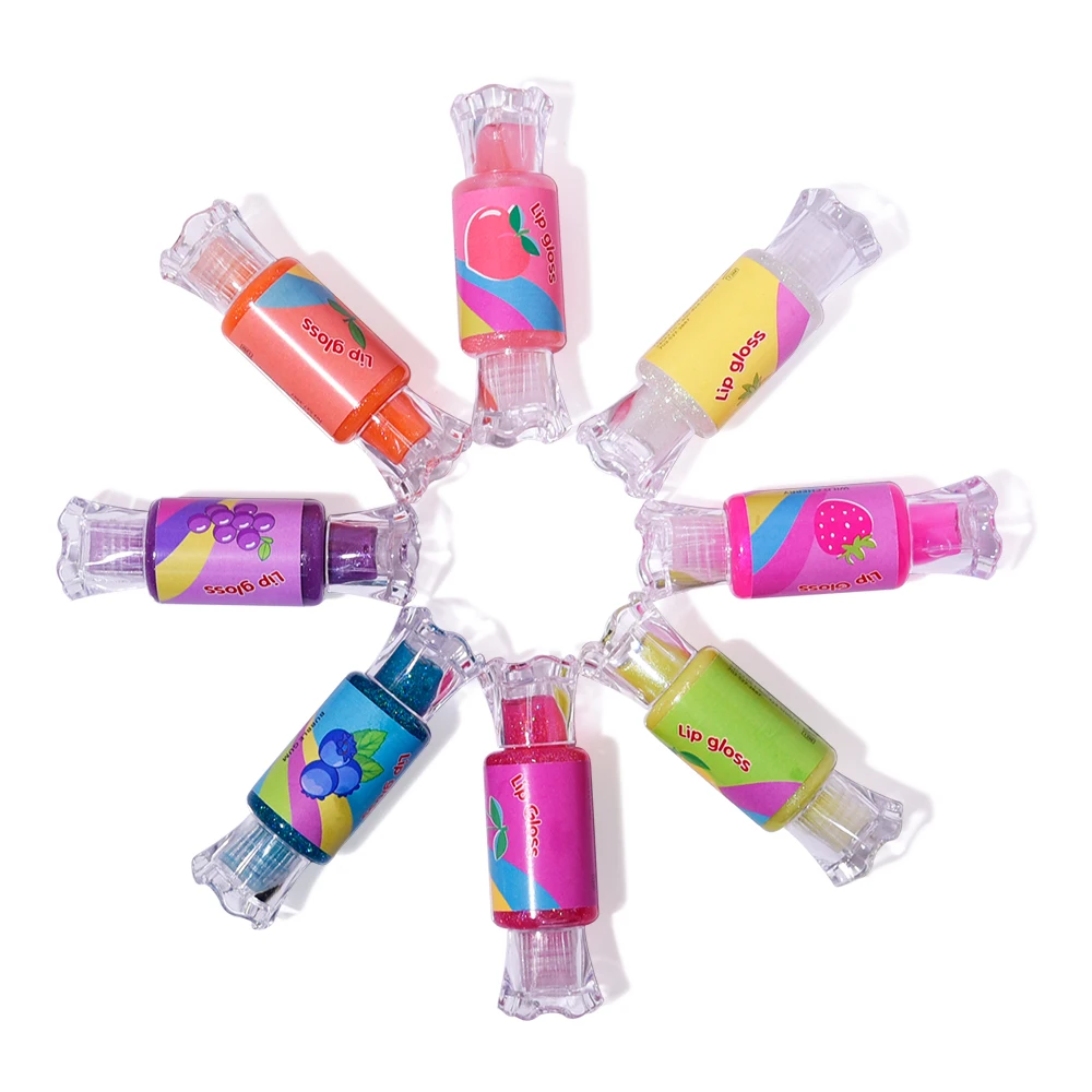 Natural Plumping Hydrating Kid Lip Gloss Crystal Jelly Fruit Extract ...