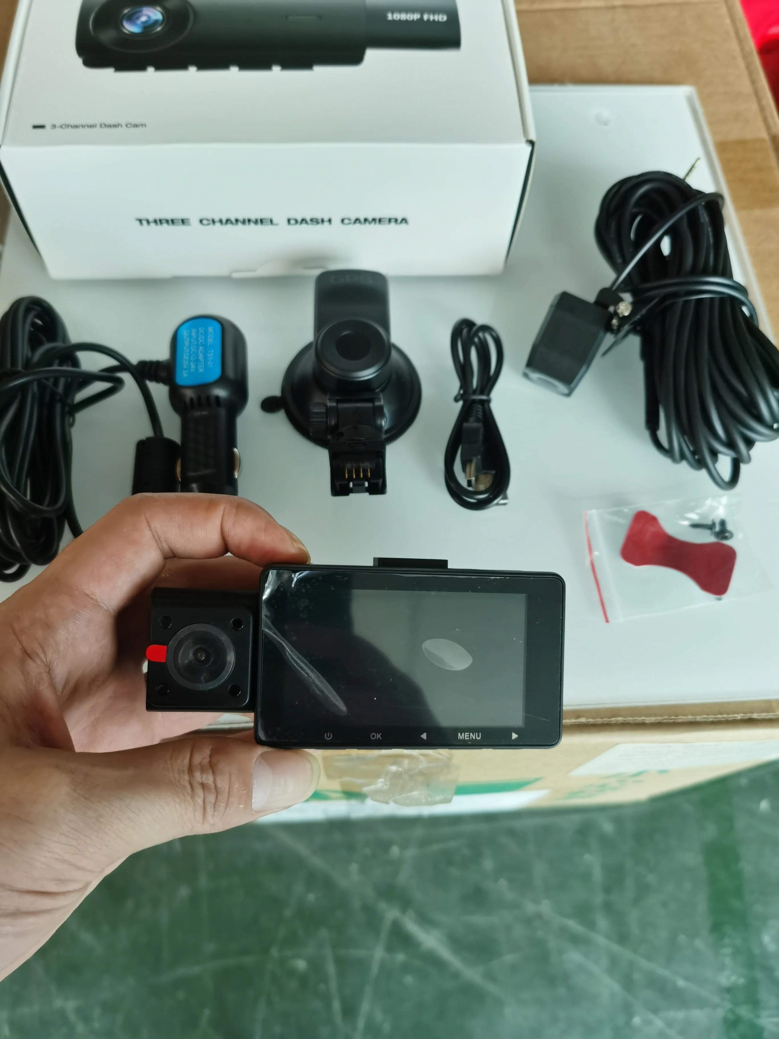 Private Model 3 Channel Dash Cam Front +inside + Rear 4k 3 Inch Car ...