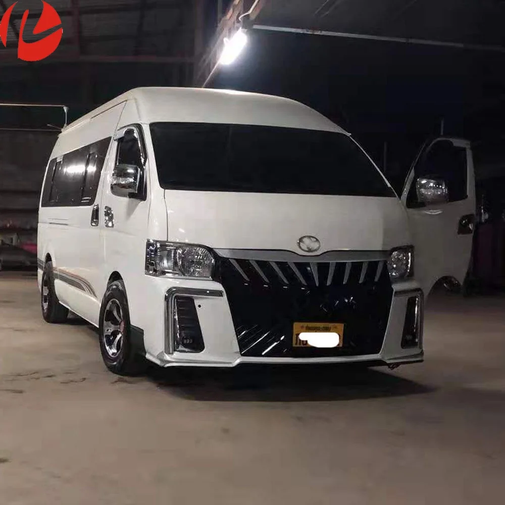 Hiace Body Kit 200 2005-2018 Change Car Bodykit Bumper Grille LED DRL ...