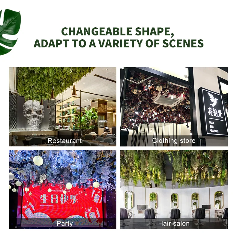 Customized Ceiling Greenery - Luxurious Simulated Plants