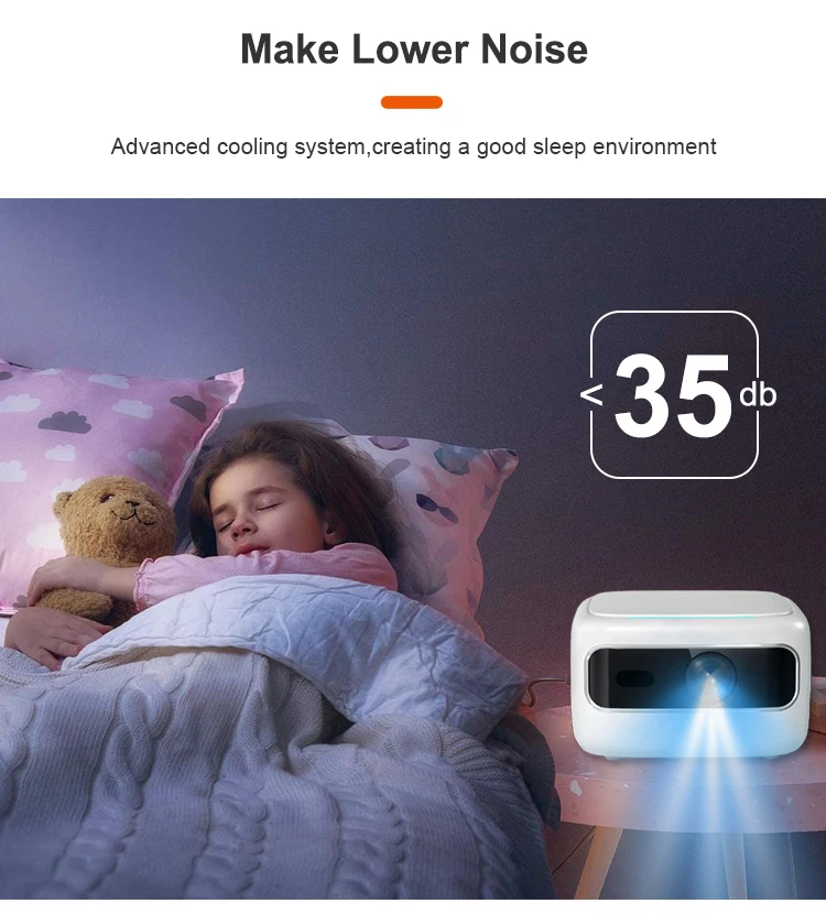 1000 Ansi Lumens Laser Projector Ansi Internet Built-in Active Shutter ...