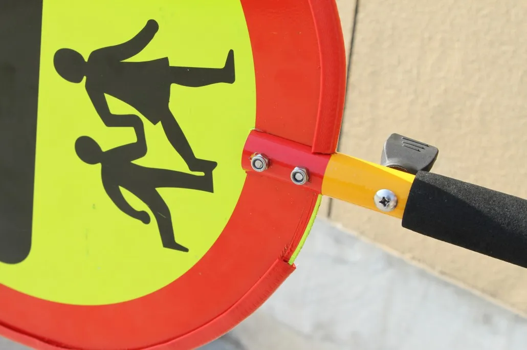 School Crossing Patrol Reflective Stop Signs by Optraffic