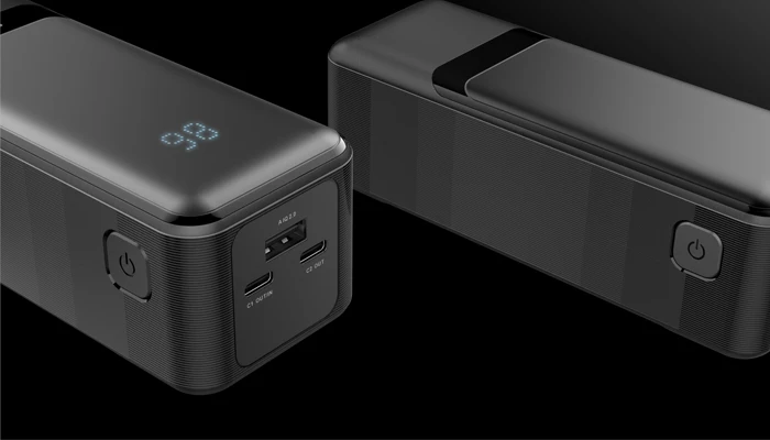 Hot Dual Pd100w Usb-c Input Output 30000mah Power Bank For Laptops With ...
