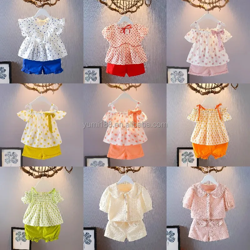Summer Fashion Girls' Birthday Suit Girls' Short-sleeved Gauze Skirt ...