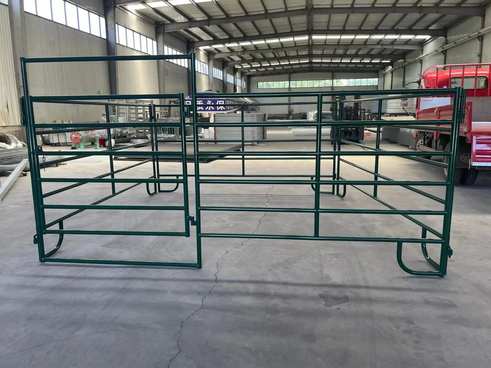 Sheep Farm Fence Wire Galvanized Cattle Corral Cattlel Pvc 3 Rail White ...