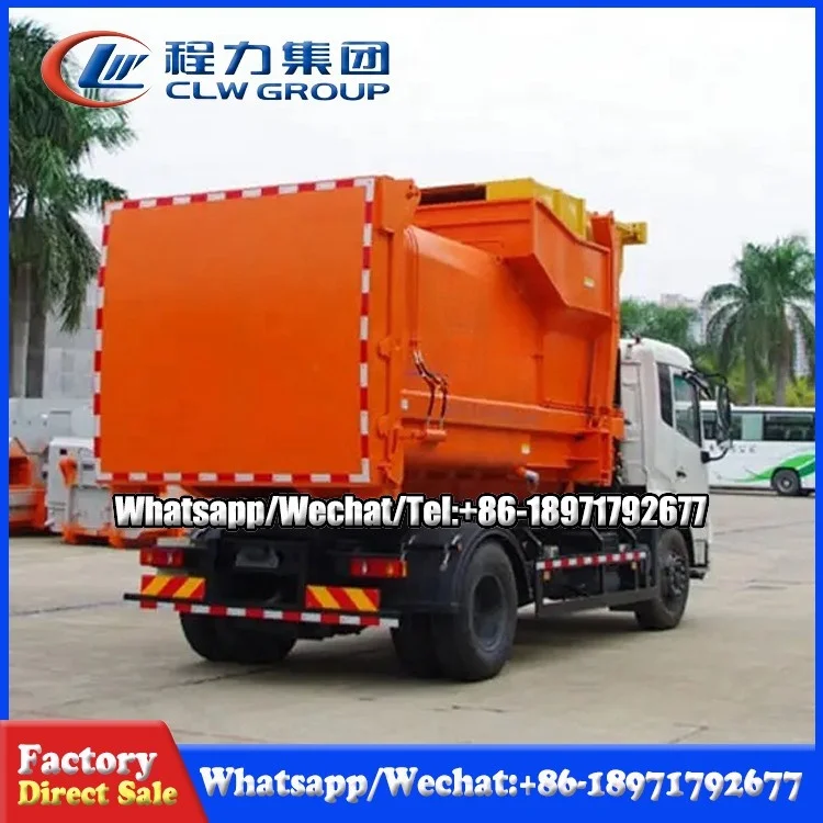Dongfeng Hook Lift Container Garbage Truck For Sale - Buy Garbage Truck ...