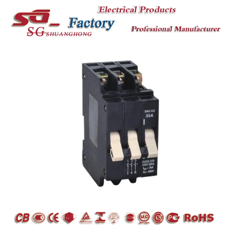 Sa3-g3 液压磁性微型断路器 Sa Cb1 63a 小型断路器 - Buy Sa3-g3 Africa Circuit Breaker ...