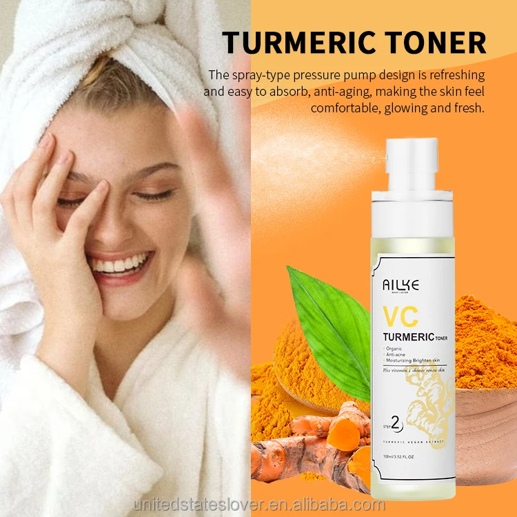 Turmeric Skincare Set Private Label Tumeric Acne Treatment Skin Care ...