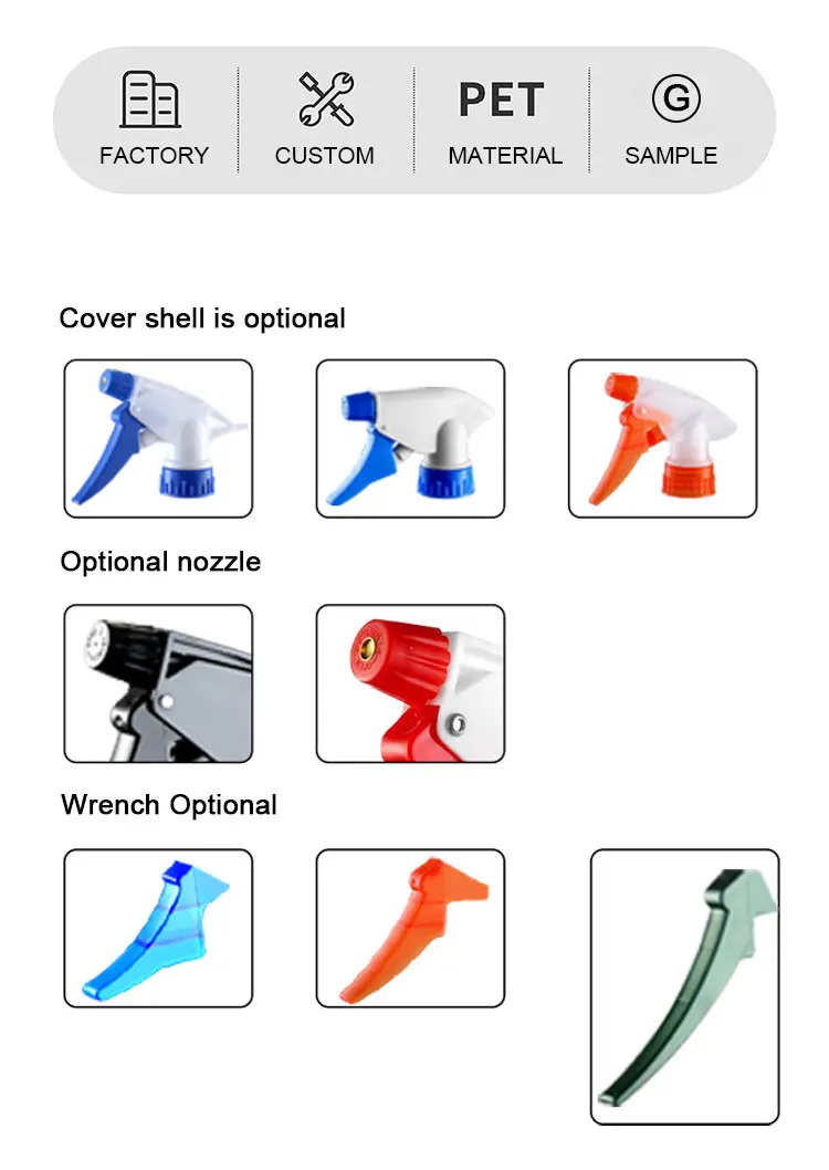 With Aluminum Sleeve Plastic Mini Trigger Sprayer 20/410 24/410 28/410 ...
