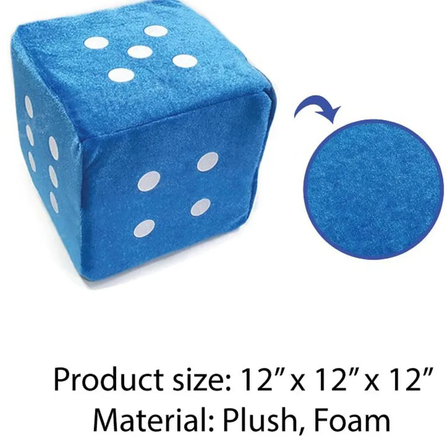 Alibaba.com: C700 Soft Blue Dice Plush Pillow, Customizable Design ...