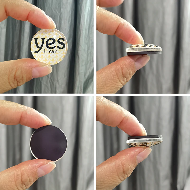 20mm OEM Custom Pattern Promotional 3D Transparent Round Dome Crystal ...