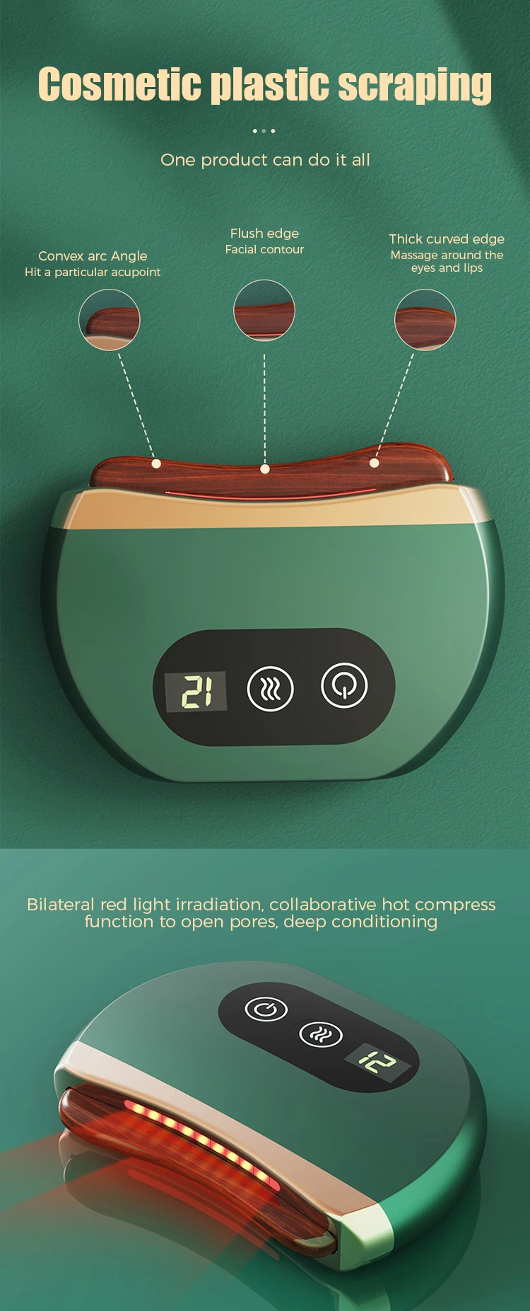 Electric Vacuum Cupping Massage - New Gua Sha Board Design