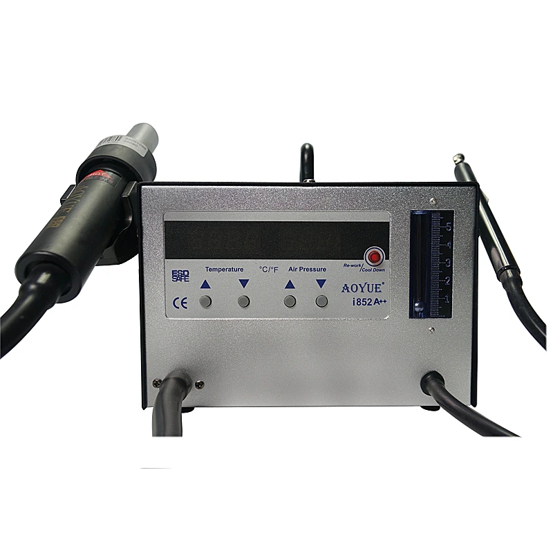 NEW 220V AOYUE 852A SMD Hot Air Gun Soldering station Desoldering Station Aoyue852A Hot Air Rework Station