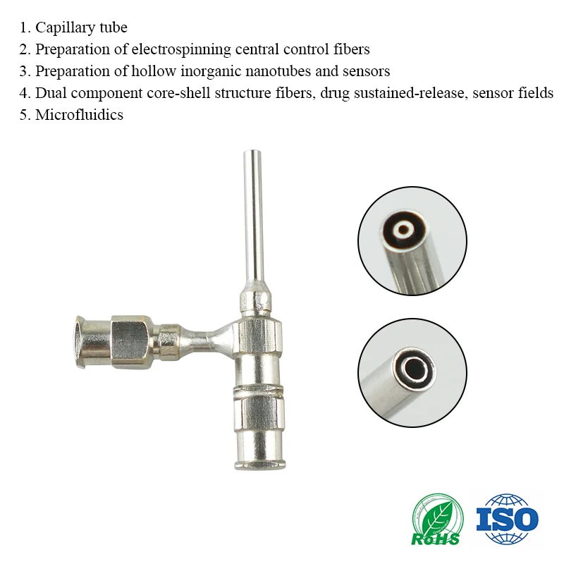 Professional Metal Tubular Coaxial Dispensing Needle 12G-20G, OEM Available