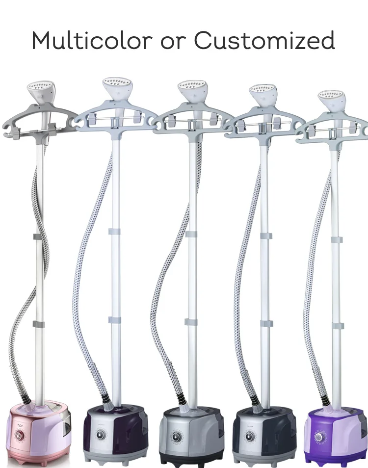 Single Pole Standing Steamer Iron Hanger Vertical Electric Garment ...