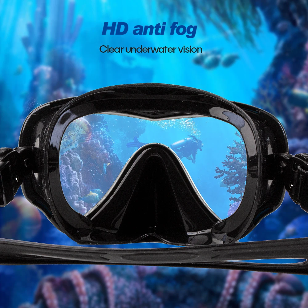 Oval Single Lens Anti-fog Panoramic Hd Snorkeling Equipment Youth Anti ...