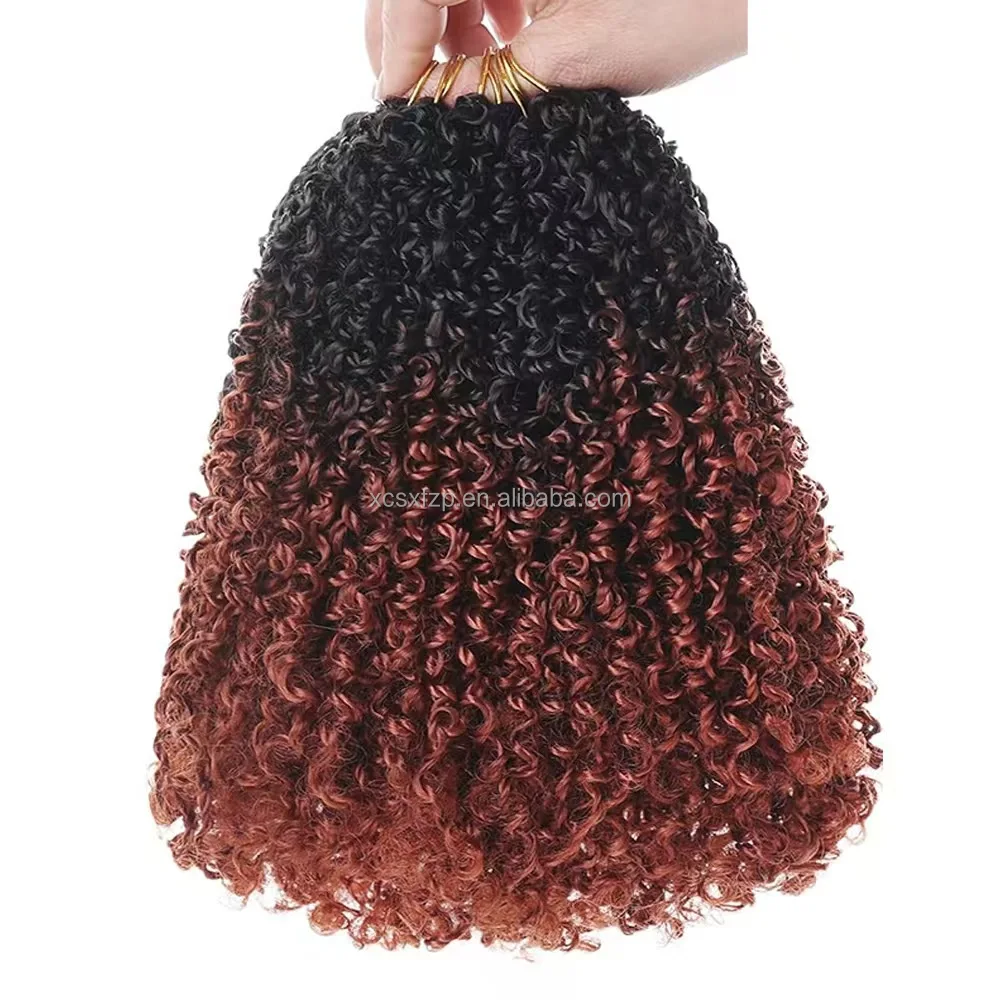 Yanky Twist Crochet Hair Pre-loop 12 and 8Inches Pre-twisted Volume ...