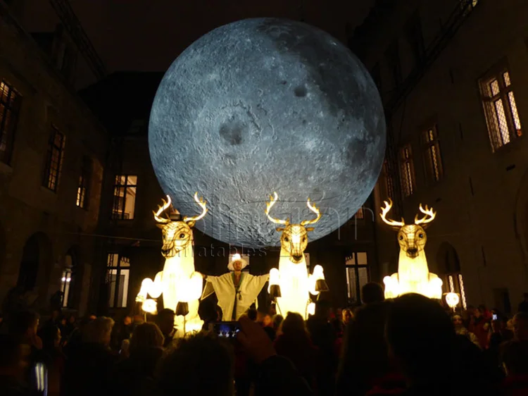 Giant Inflatable LED Lighting Moon Balloon for Parties & Events ...
