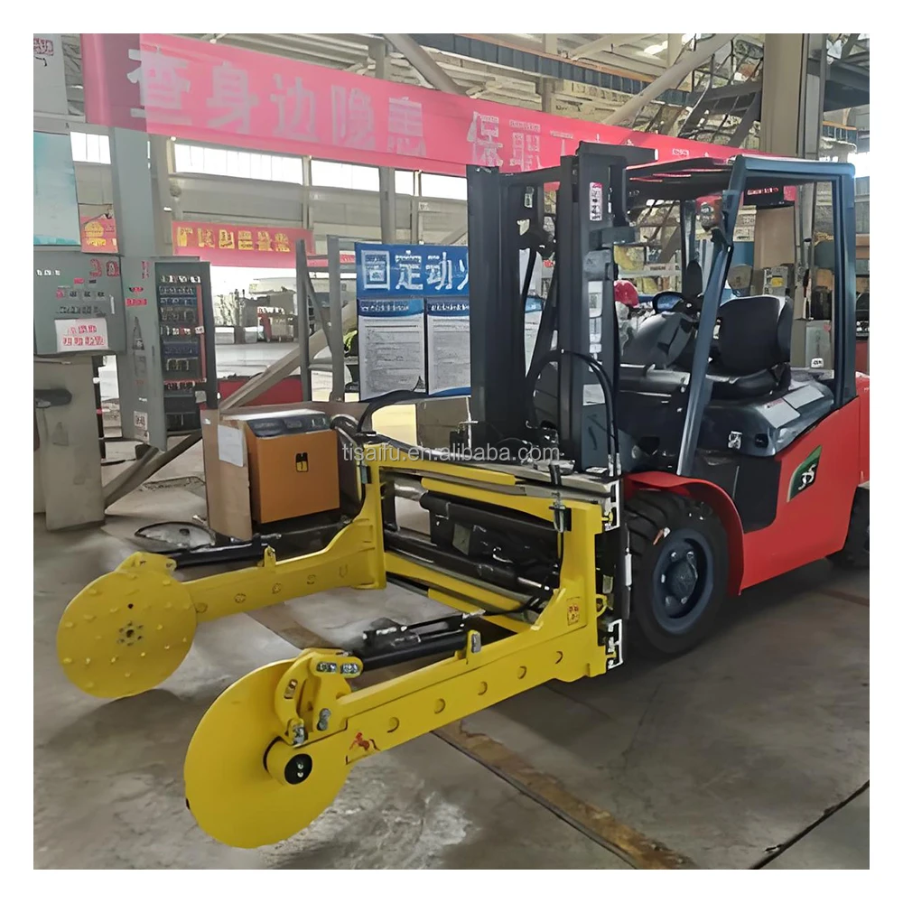 Forklift attachment clamp grab attachment easy gripper wheel tire ...