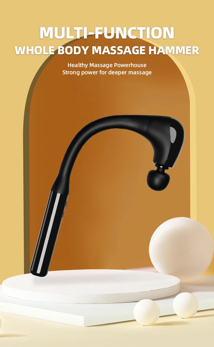 Men Women Extended Handle Massage Hammer Fascia Gun 2024