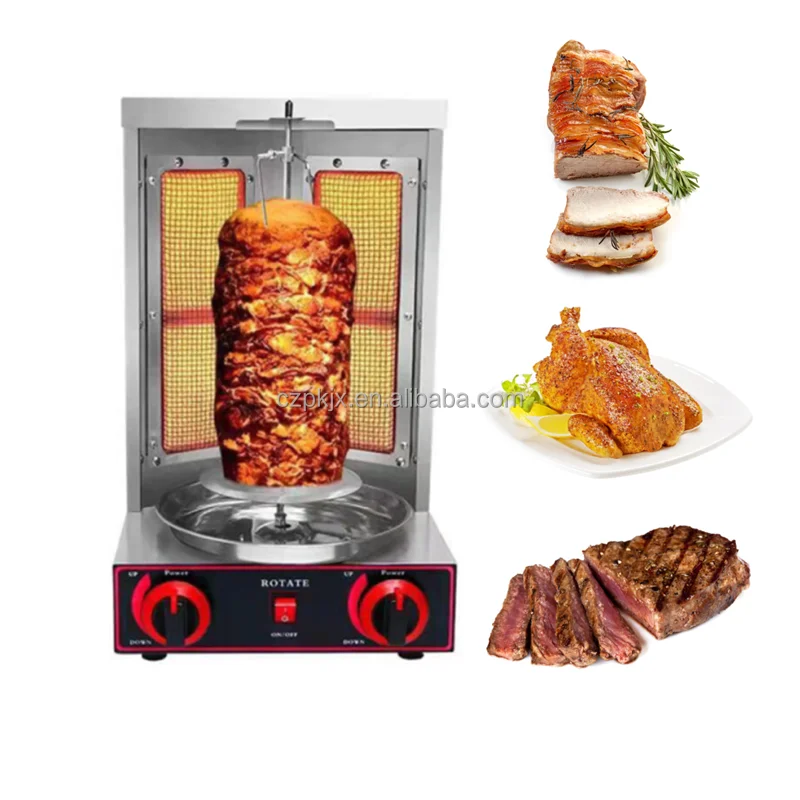 Full Automatic Shawarma Machine Doner Kebab Machine 2/3 Burners Gas ...
