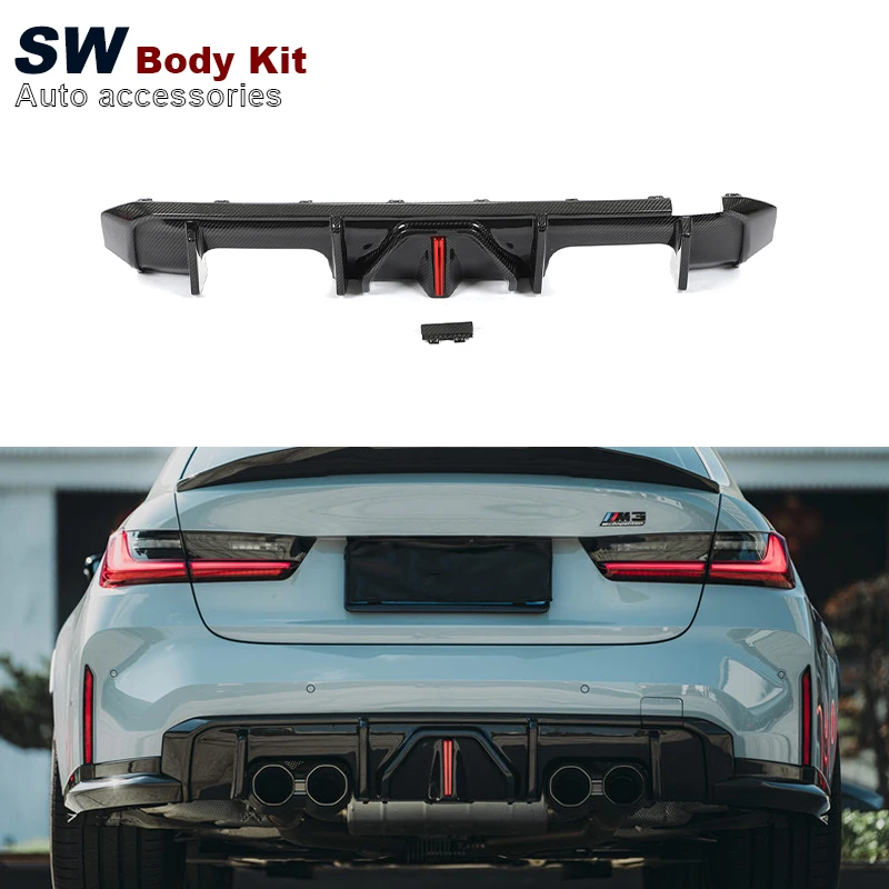Dry Carbon Fiber G80 Rear Bumper Diffuser For Bmw M3 G80 M4 G82 G83 ...