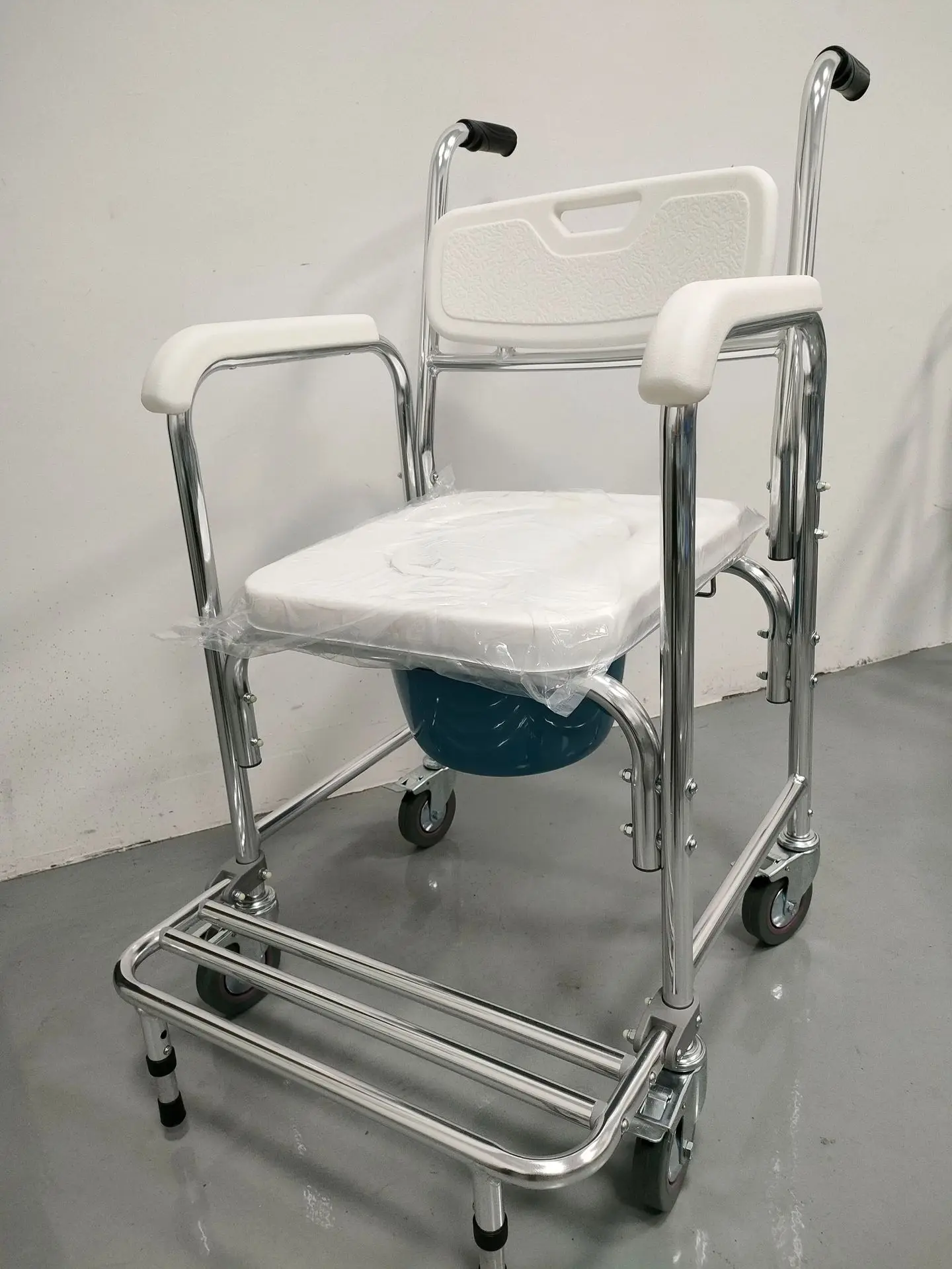 ENUS 300lbs 3-in-1 Folding Porta Potty Bedside Commode Chair for Adults ...