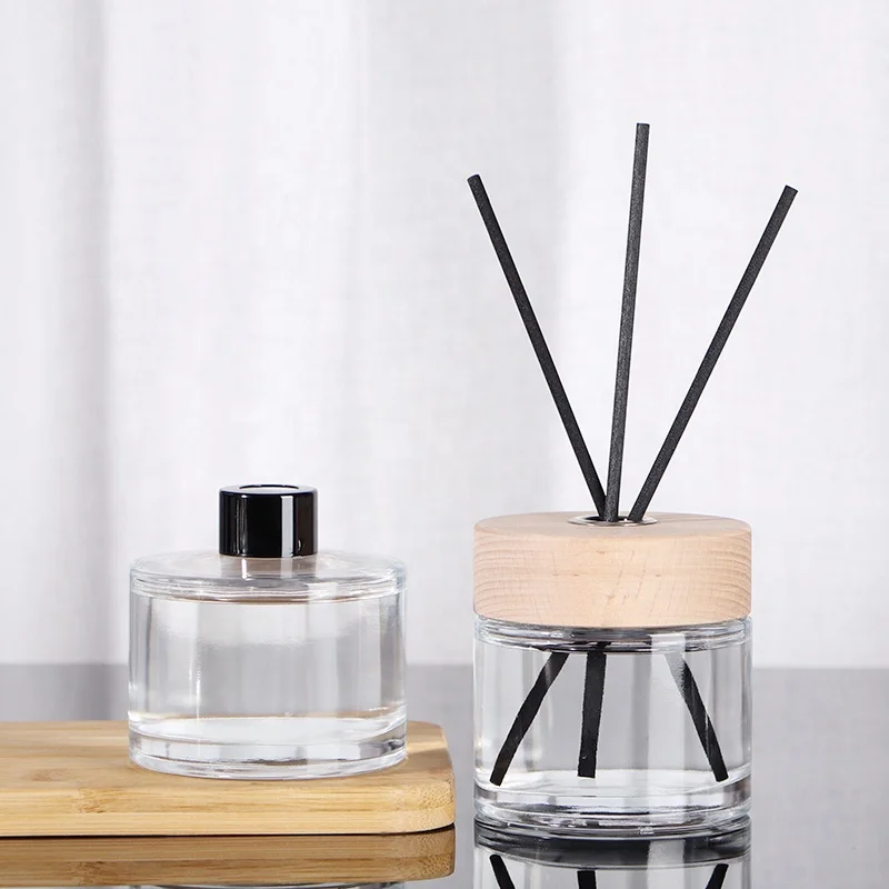 High Quality 100ml Classic Clear Round Empty Reed Diffuser Bottle Glass ...