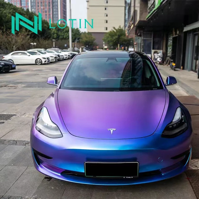 Color Change Super Matte Chameleon Spring Green Car Vinyl Wrap Wrapping ...