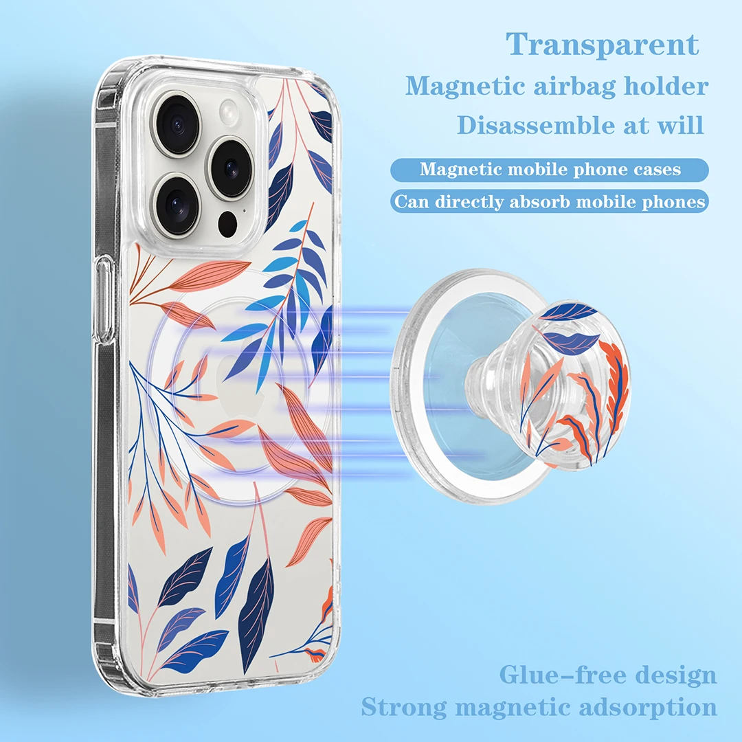 In Stock Custom Design Clear Protective Magnet Phone Cover For Iphone ...