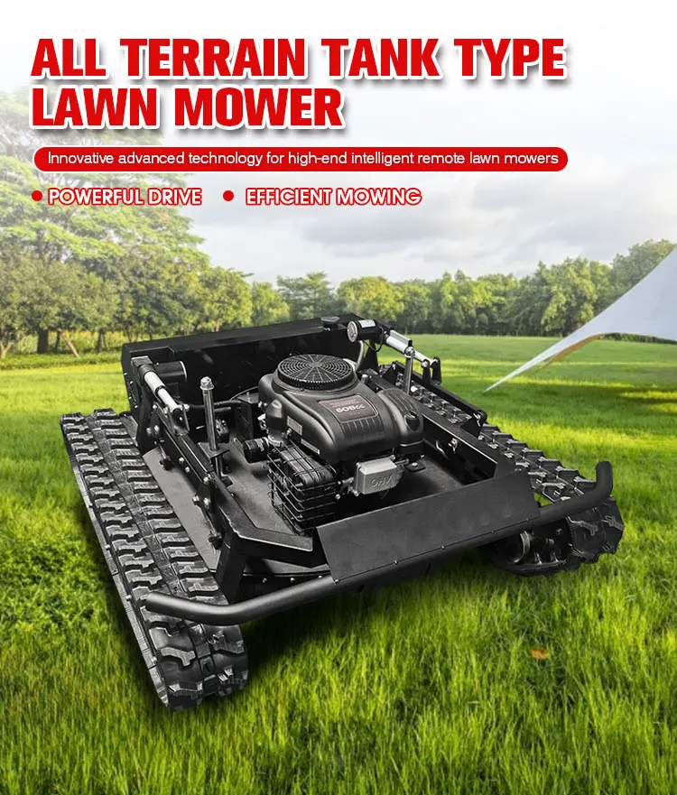 Longjie 608-90A Tank off Road Remote Control Mower 22HP