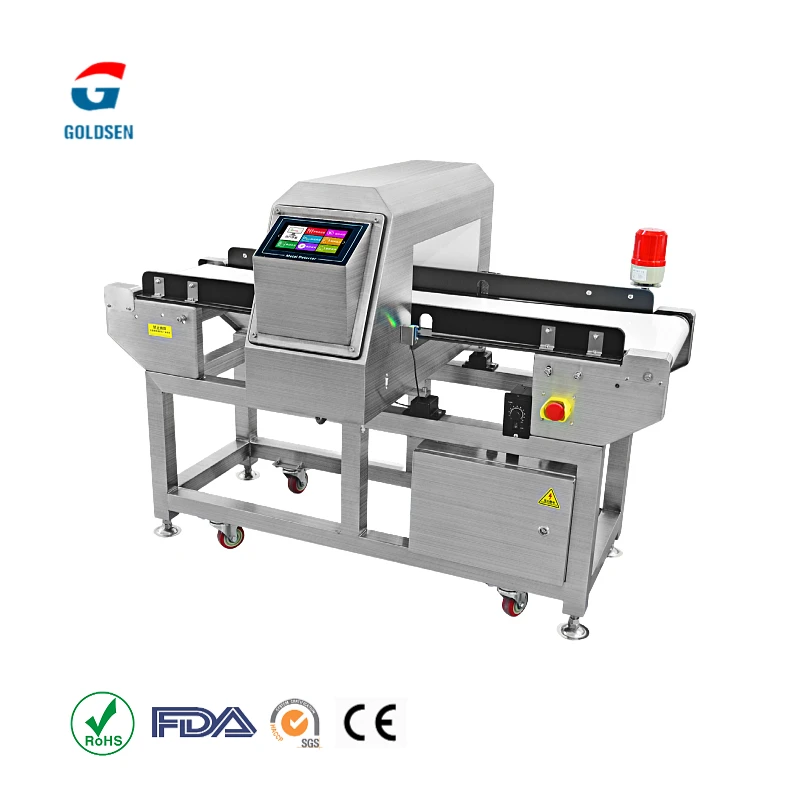 Industrial Conveyor Belt Food Processing Bread Meat Metal Detector ...