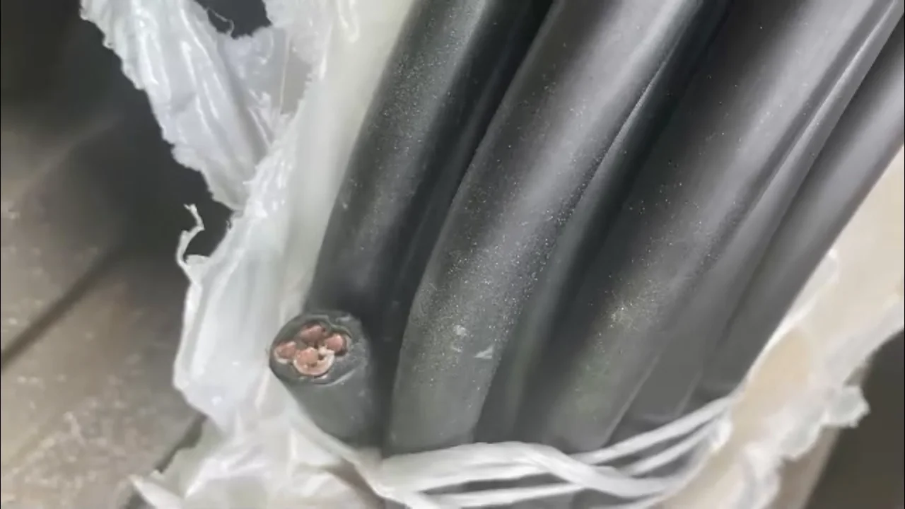 Sheathed Copper Wire Conductor Electric Rvv Cable Black Soft Sheathed ...